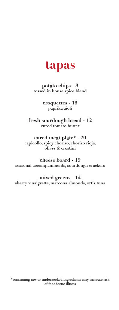 Hedges Family Estate | TASTING ROOM MENUS